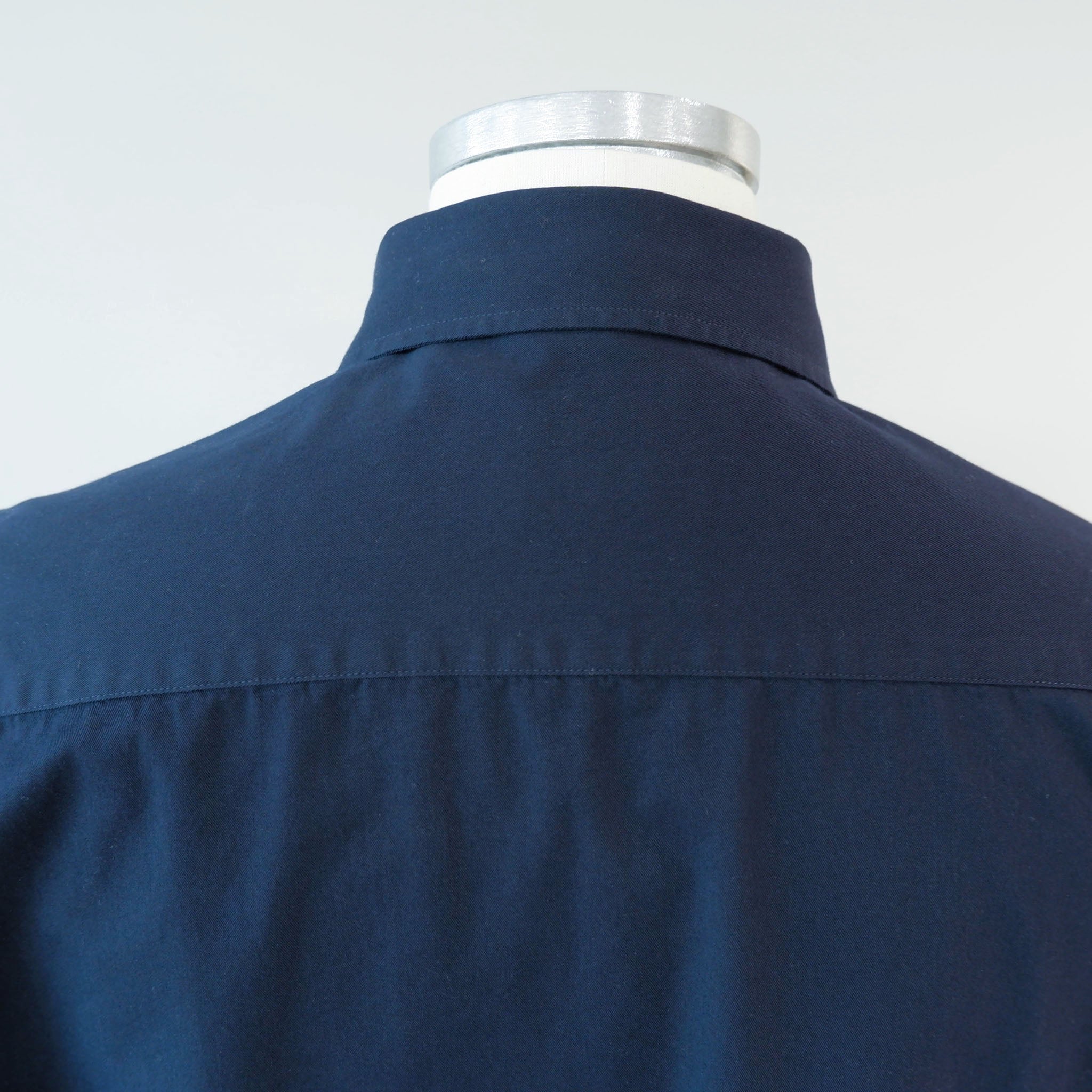 Men's Casual Navy Brushed Cotton Shirt – Kempt