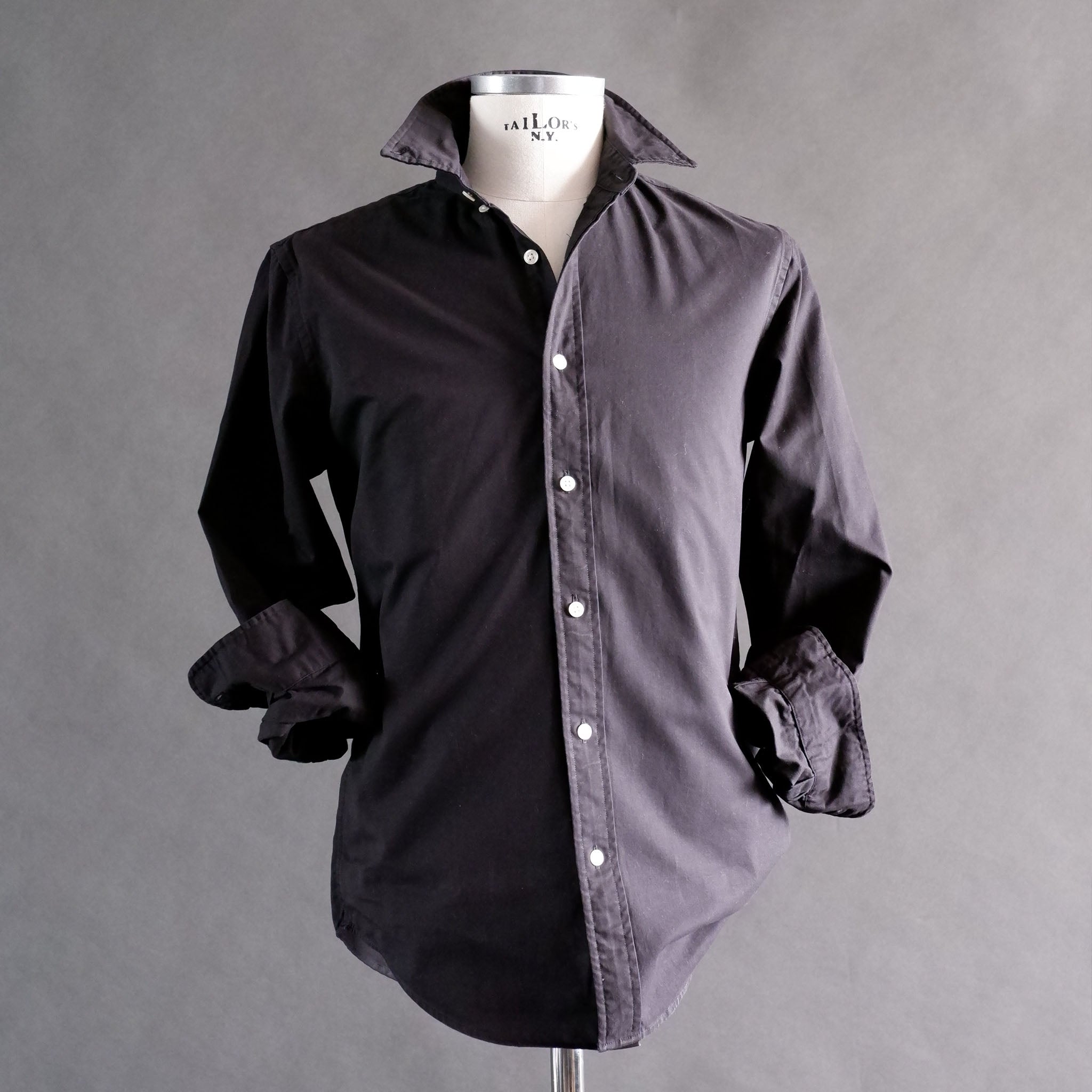 Men's Casual Black Brushed Cotton Shirt – Kempt